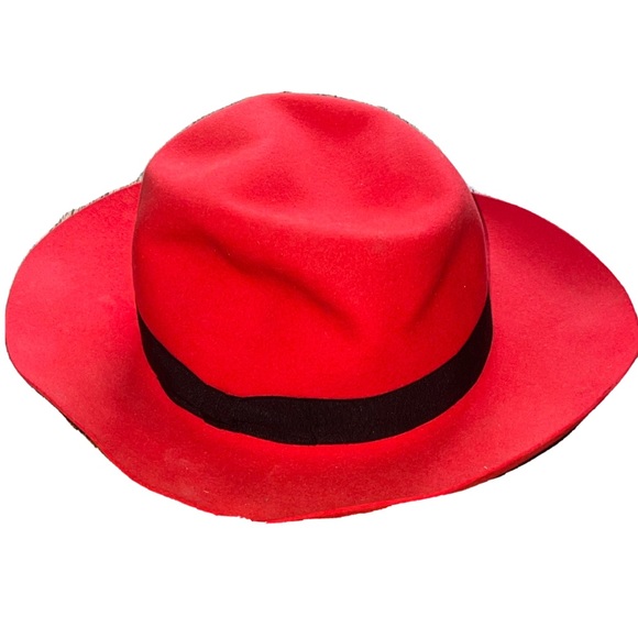 Vintage | Accessories | Vintage Le Dernier Felt Hat Italian Red Beverly ...